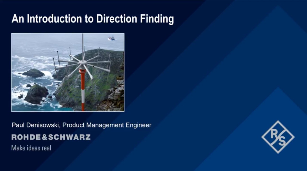 Webinar: An Introduction to Direction Finding | Rohde & Schwarz