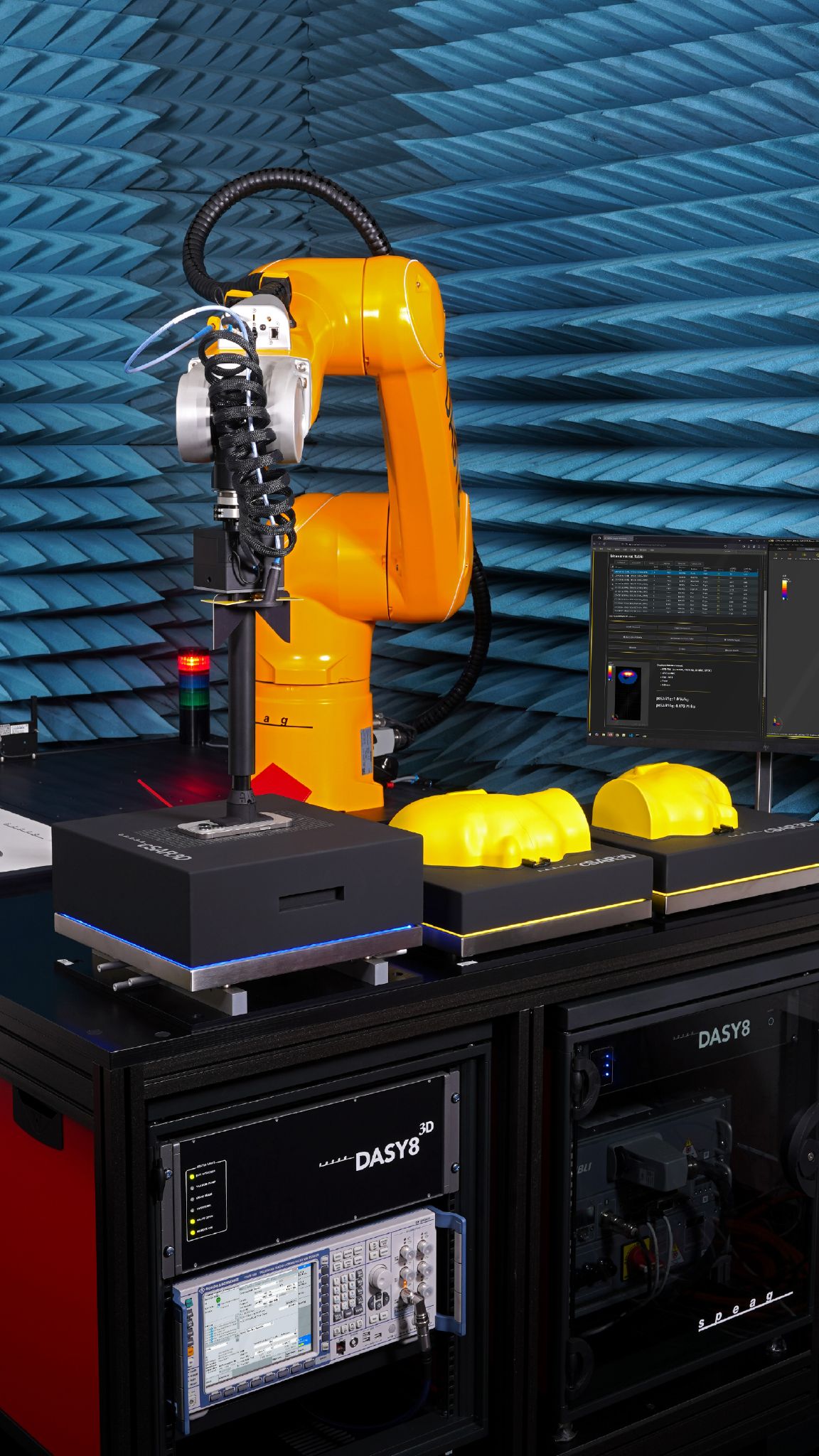 SPEAG combines CMX500 OBT with the DASY8-3D system for automated SAR ...