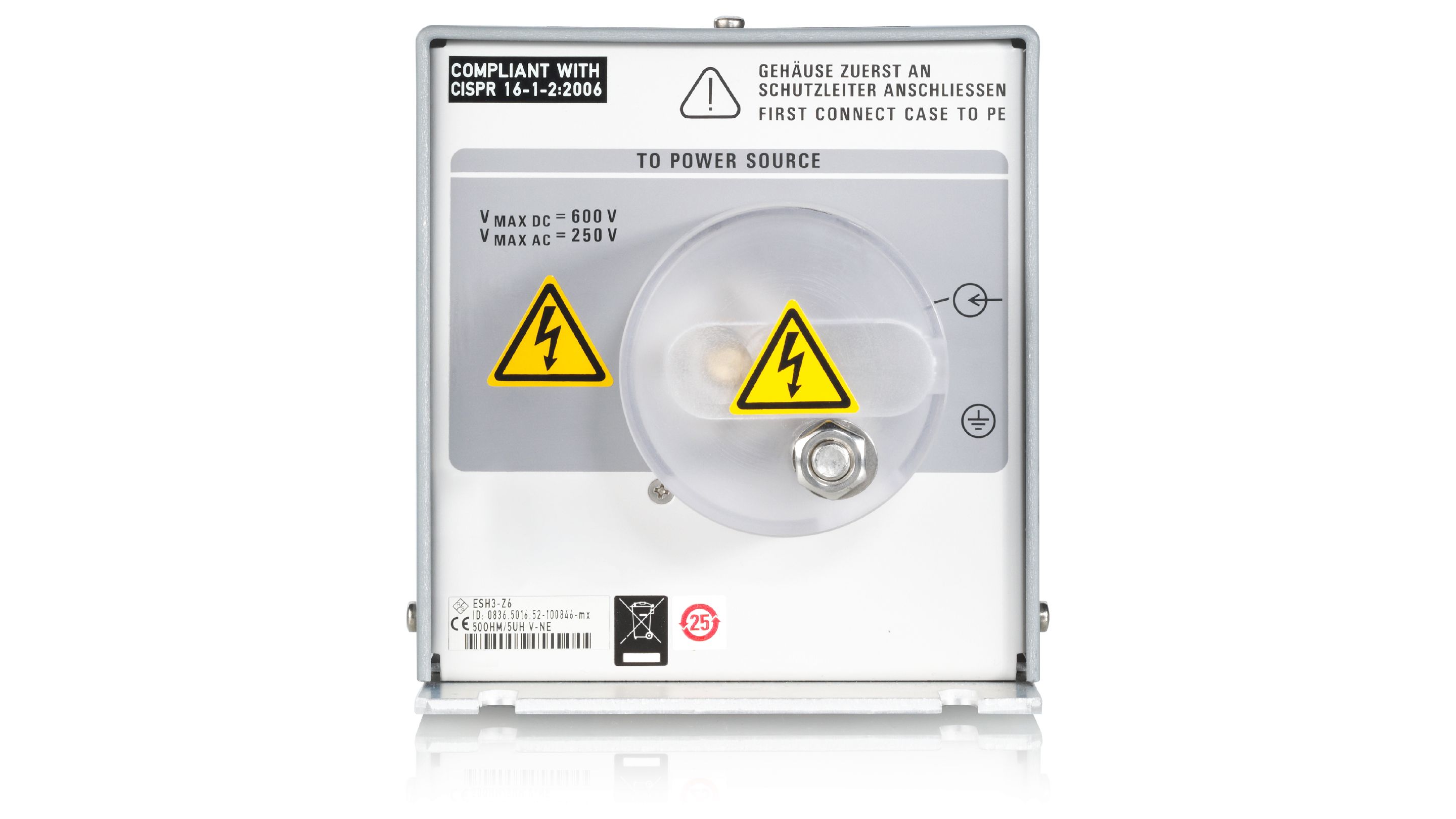 R&S®ESH3-Z6 single-line V-network | Rohde & Schwarz