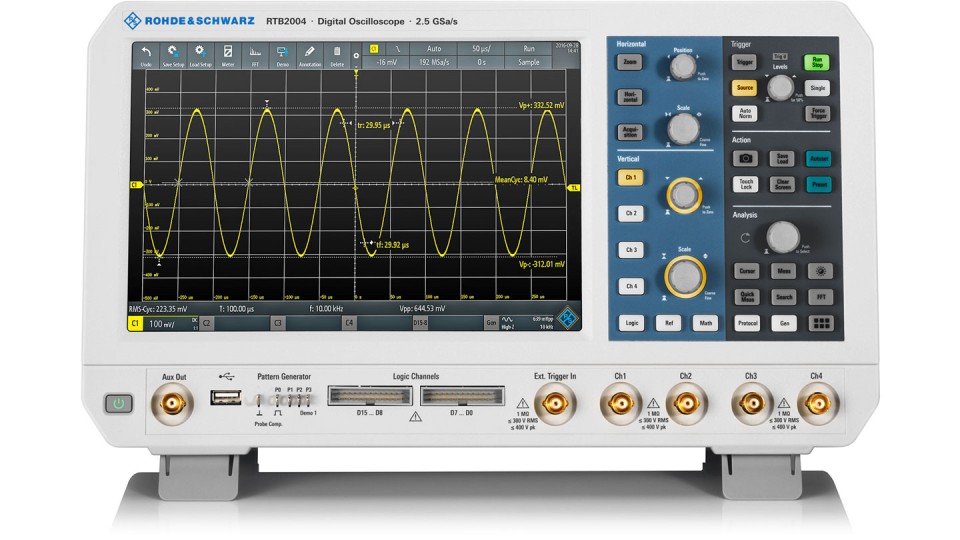 Project your oscilloscope screen with display over LAN | Rohde & Schwarz