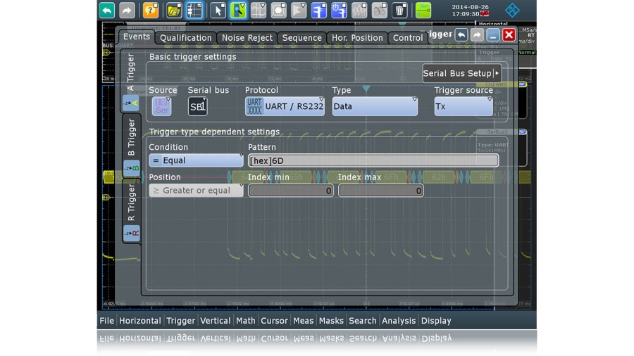 UART/RS232 oscilloscope software | Rohde & Schwarz