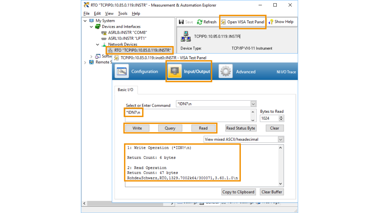 3. VISA und VISA-Tools | Rohde & Schwarz