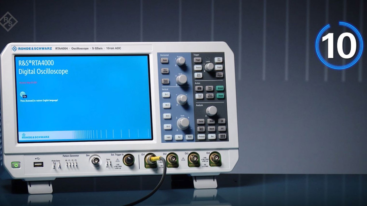 R&S®RTA4000 | 10 s boot up and ready to measure | Rohde & Schwarz