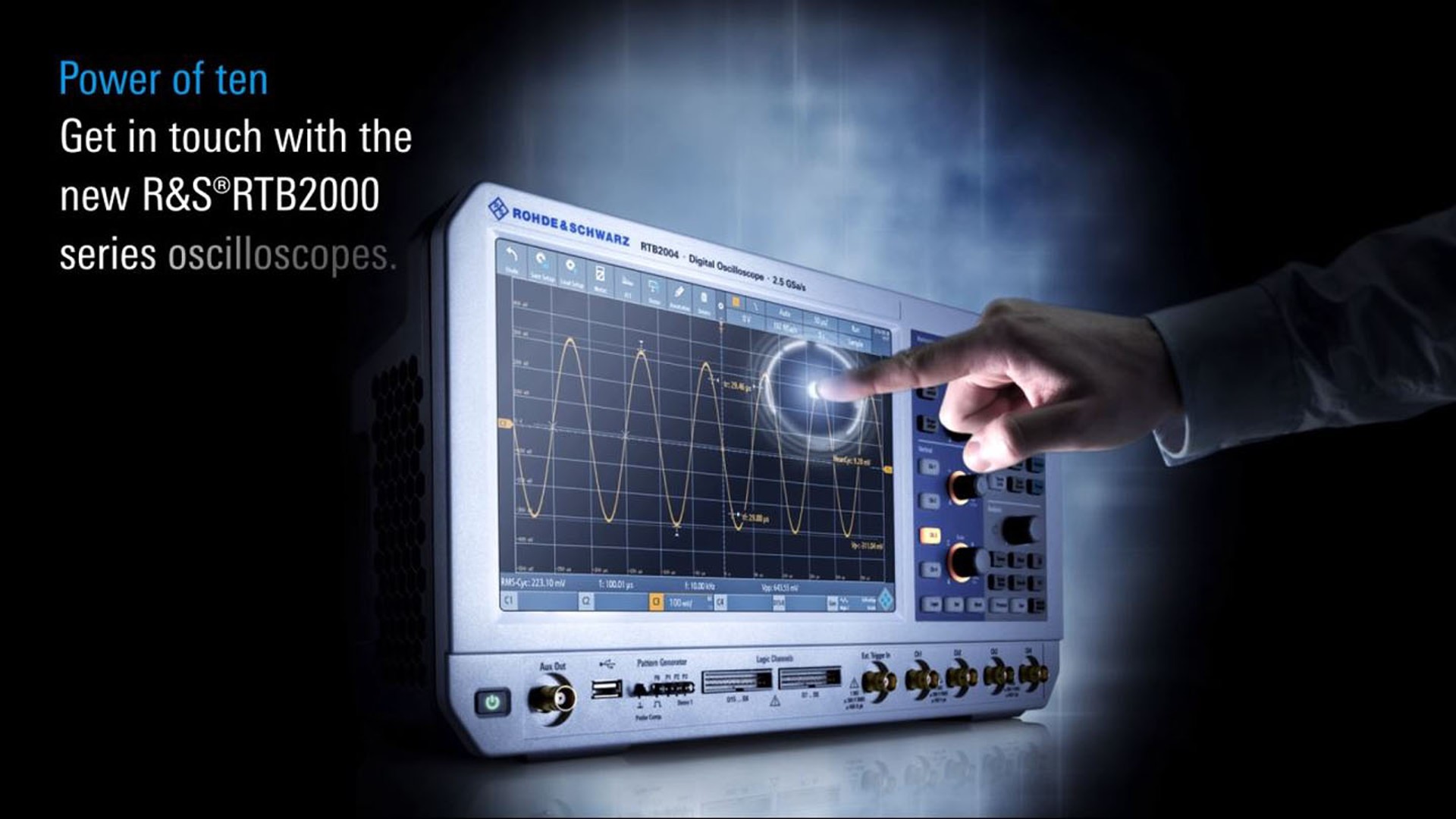R&S®RTB2000 | Project oscilloscope screen via LAN | Rohde & Schwarz