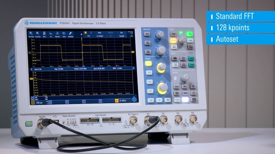 R&S®RTB2000 – 주파수 분석 모드 | Rohde & Schwarz