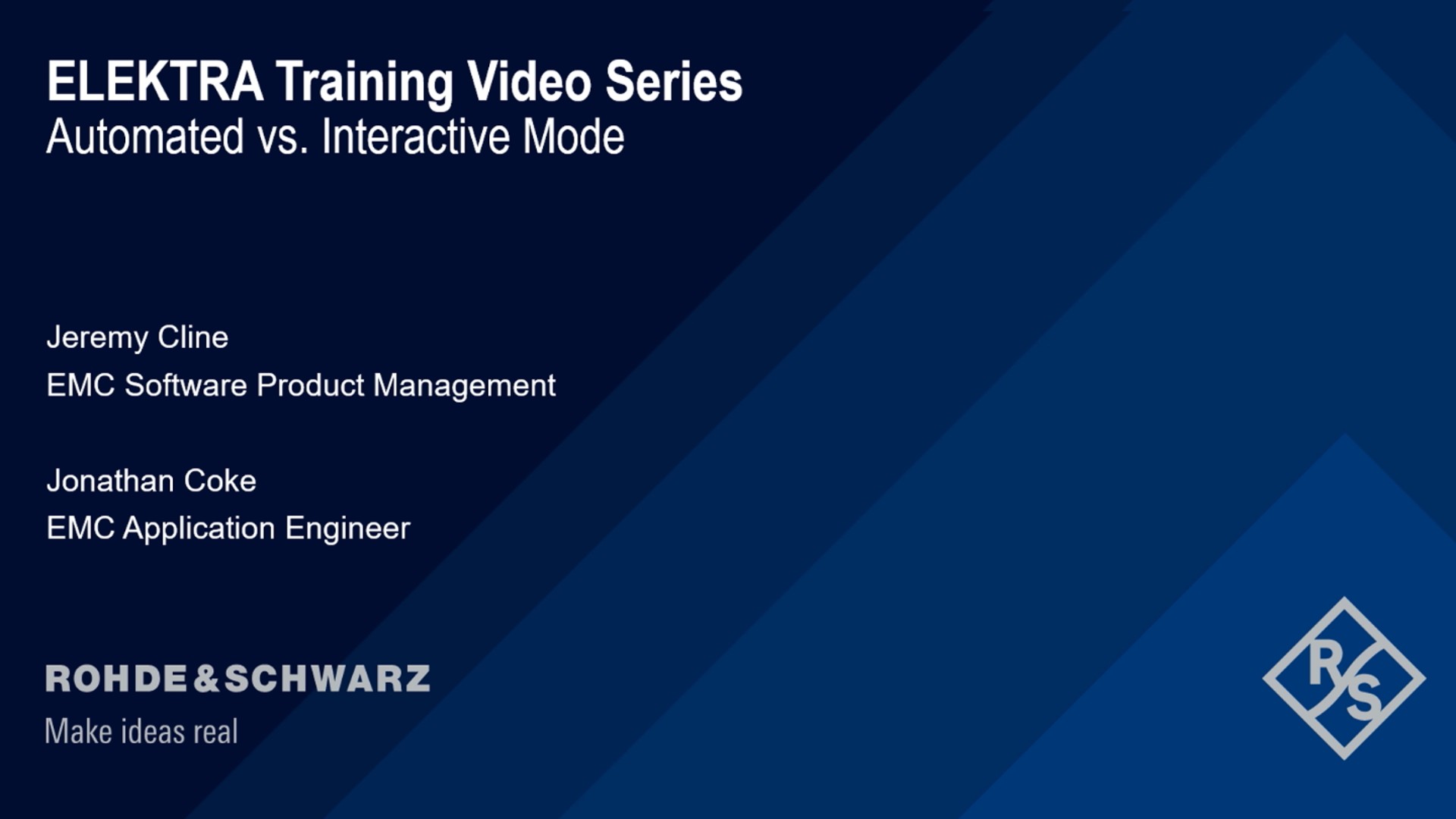 R&S®ELEKTRA automated vs. interactive mode | Rohde & Schwarz