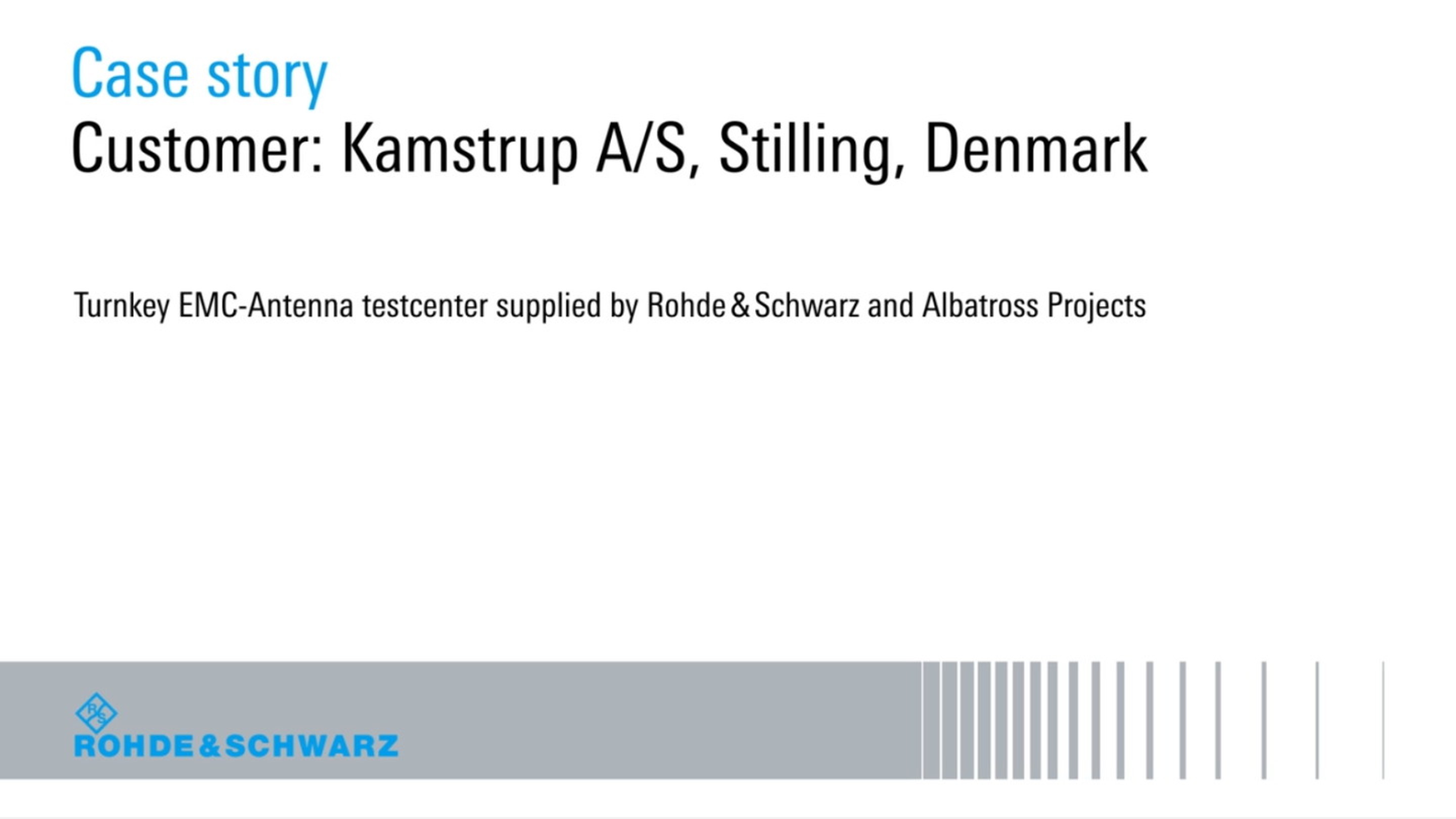 Étude de cas | Client : Kamstrup A/S, Stilling, Denmark | Rohde & Schwarz