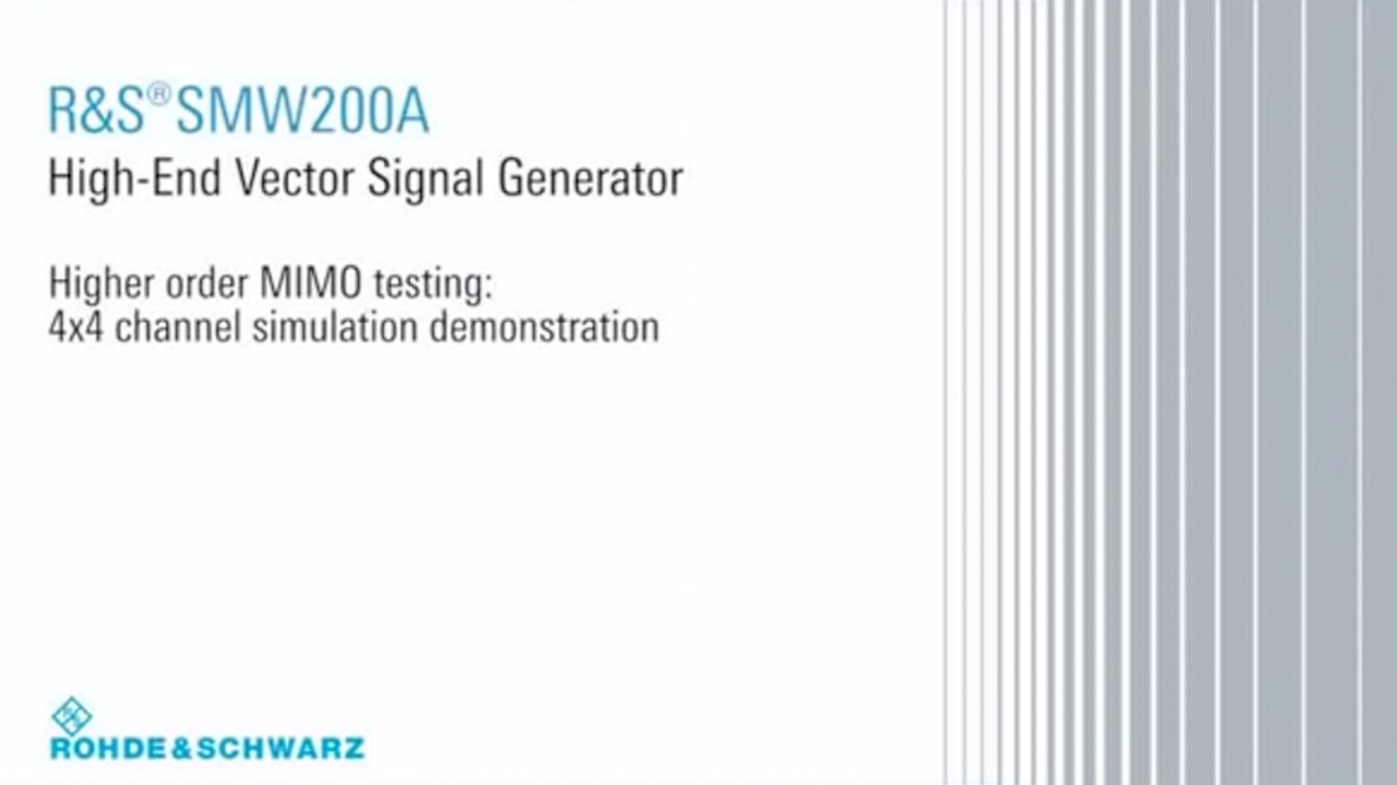 Higher order MIMO testing | 4x4 channel simulation demonstration ...
